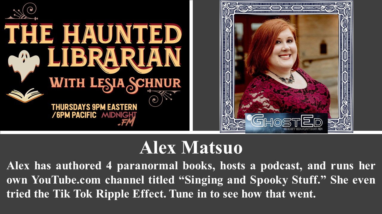 Alex Matsuo, Singing & Spooky Stuff