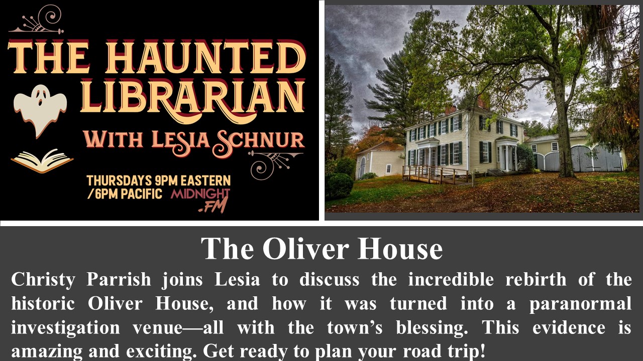 Thursday’s Show: Christy Parrish from the Oliver House